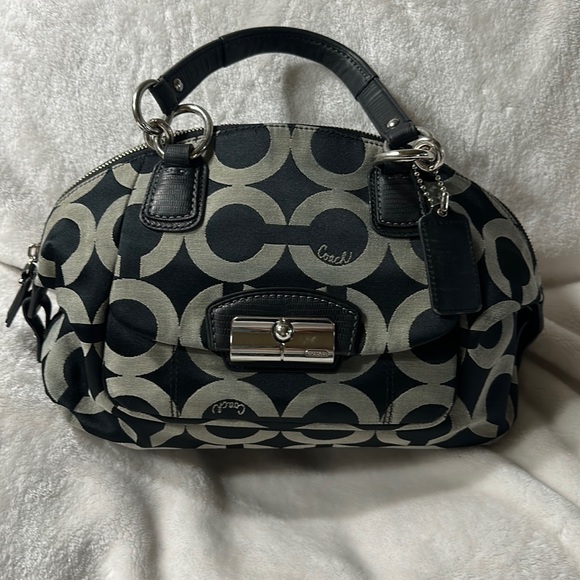 Coach | Bags | Black And Grey Coach Bag | Poshmark